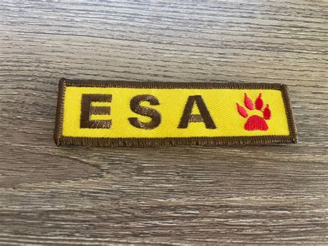 Embroidered Esa Patch Esa Emblem For Harness Tactical Emblem Pet Patch