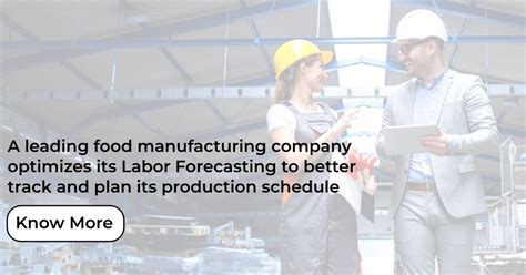 Sameer Pandey On Linkedin A Leading Food Manufacturing Company Optimizes Its Labor Forecasting To…