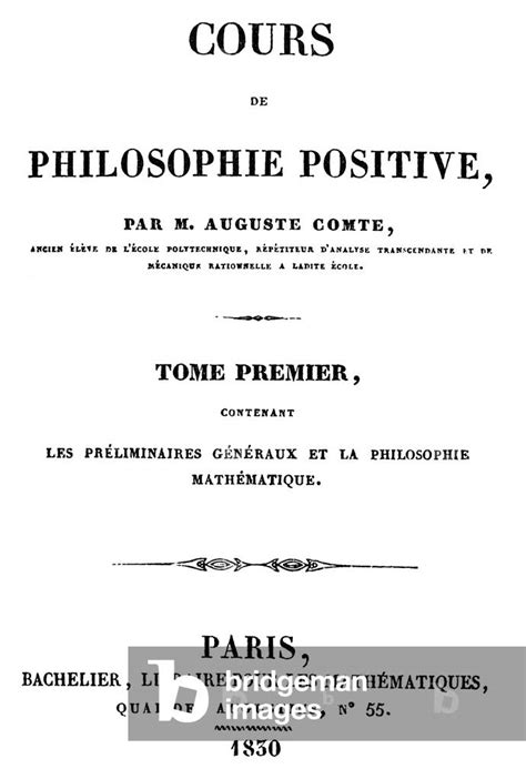 Auguste Comte Positive Philosophy
