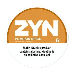 Zyn Pumpkin Spice Sticker Humorous Fall Flavor Halloween Zyn Etsy