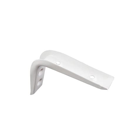 Carinya White Angle Bracket 100x75mm Powder Coated Steel Durable