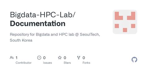 Github Bigdata Hpc Labdocumentation Repository For Bigdata And Hpc