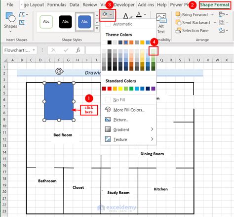 How To Draw Engineering Drawing In Excel 2 Suitable Examples