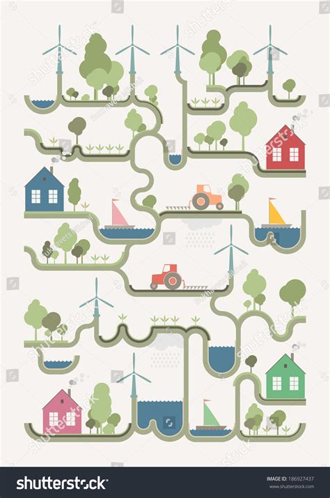 Info Graphic Eco Structure Stock Vector Royalty Free 186927437 Shutterstock