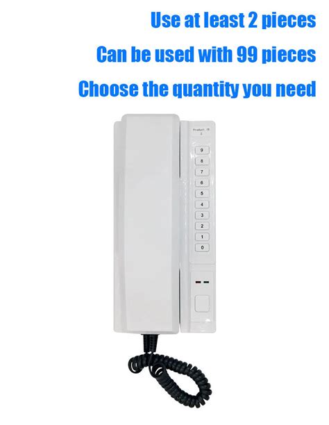 2 4ghz 433mhz wireless recharged audio intercom system secure interphone handsets expandable for