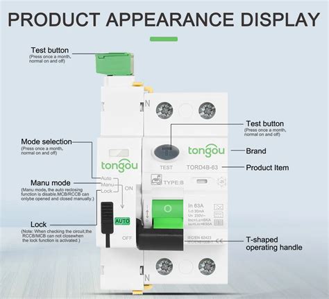 Type B Dc Rccb Rcd Ev Residual Smart Automatic Self Reclosing Device Differential Current