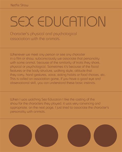 Sex Education Show Analysis On Behance