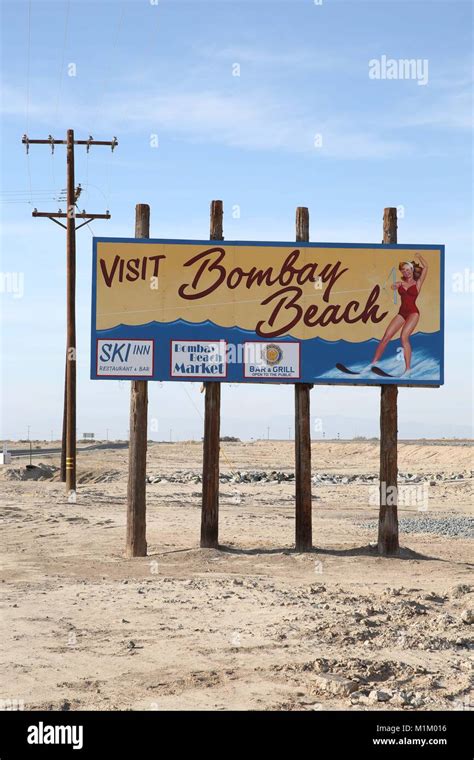 Bombay Beach California Usa 10th Dec 2016 1950s Style Advertising