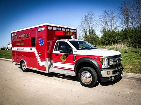 2019 Carterville Fire Department Ford Type I Custom Ambulance