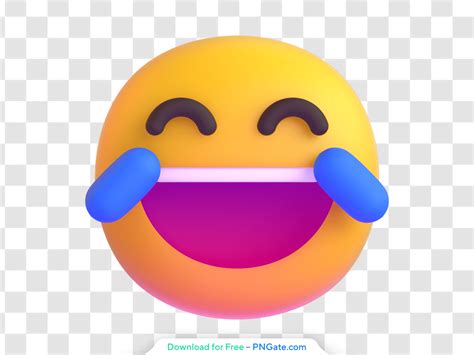 Face With Tears Of Joy Emoji 3d Colorful Expression Free Png Pngate