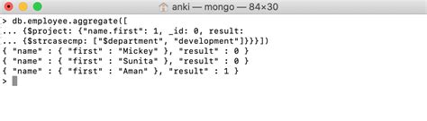 Mongodb Strcasecmp Operator Geeksforgeeks
