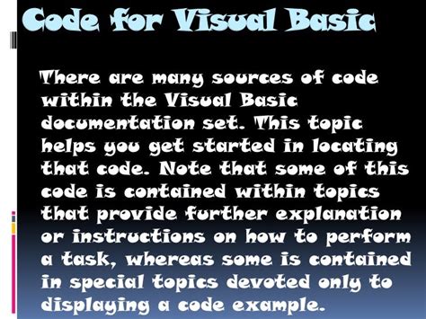 Visual Basic Coding