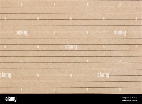 Notebook Sheet In A Ruler School Notebook Lines Brown Paper Close Up Notepad Sheet
