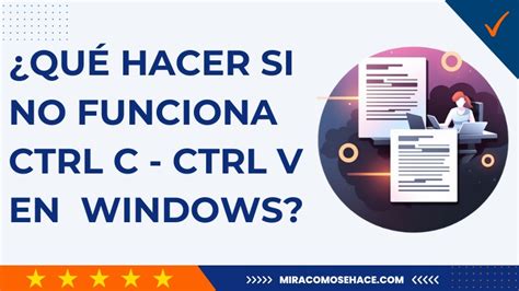 No Funciona Ctrl C Y Ctrl V ¿cómo Repararlo En Mi Pc Windows Mira Cómo Se Hace