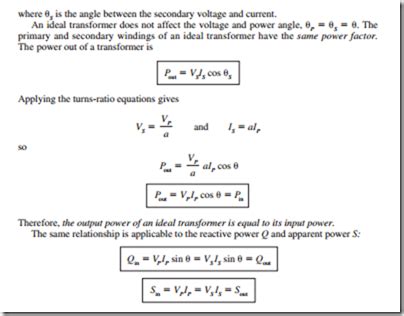 TRANSFORMERS THE IDEAL TRANSFORMER Electric Equipment