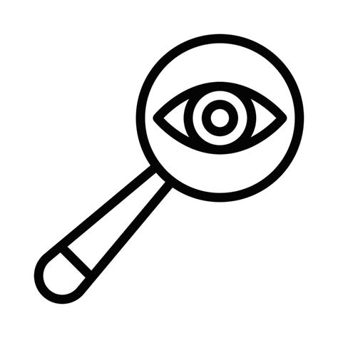 Magnifying Glass With Eye Icon Illustration 53928137 Vector Art At Vecteezy