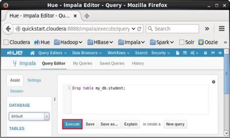 Impala 删除表w3cschool