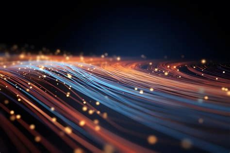 Premium Ai Image Abstract Tech Background With Lines Show High Speed