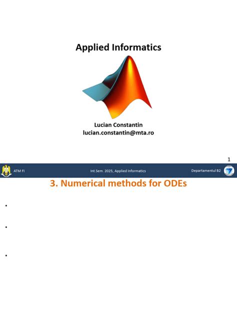 03 Mtafi Numerical Methods Odes Pdf Ordinary Differential Equation