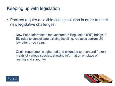 Ppt Coding And Marking In The Meat Processing Industry Powerpoint Presentation Id5453884