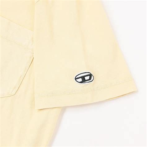 Diesel ディーゼル 半袖ポケットtシャツ カットソー メンズ ワンポイントオーバルdロゴ ダイトリートメント T Worky Dov Pe 買っciao トゥット トゥット 通販