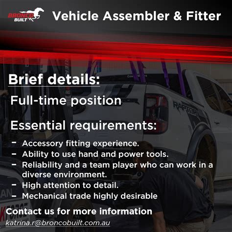Vehicle Assemblyfitter Boss Automotive Au