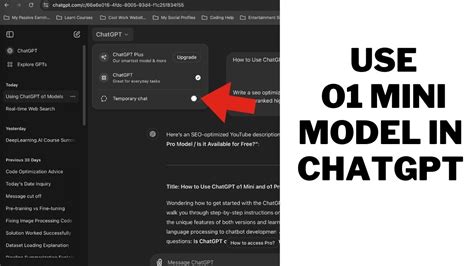 How To Use Chatgpt O1 Mini And O1 Pro Model Is It Aval For Free