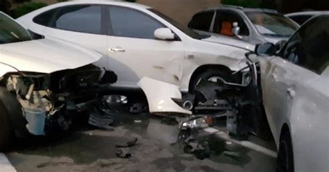 대리기사님 가세요잠시 뒤 아수라장 된 주차장