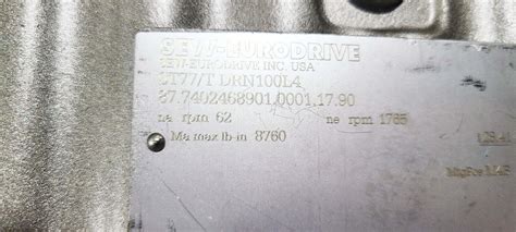 New Sew Eurodrive Gearmotor Inverter Duty Vpwm St77t Drn100l4 30 Hp