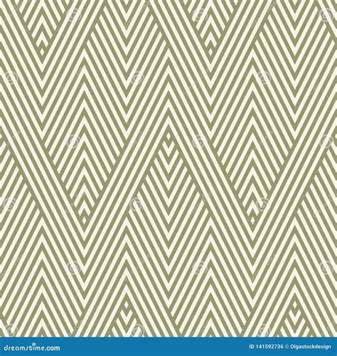 Vector Geometric Seamless Pattern Natural Organic Texture With Lines Stripes Stock Vector