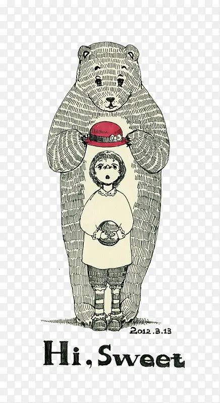 古典手绘熊png图片素材下载 图片编号qoljkpnz 免抠素材网