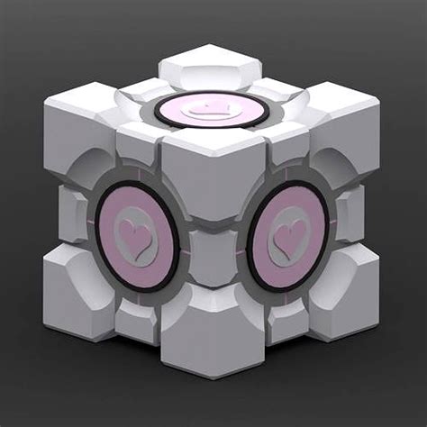 Portal Cube Box 3d Model