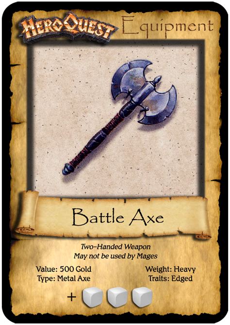 Heroquest Homebrew The Cards