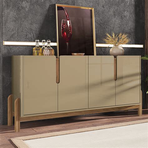 Buffet Lizz 4 Portas Champagne Cedro 1 70 De Largura Guido