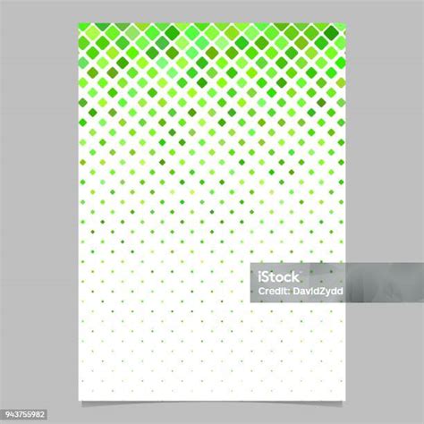 Geometrical Diagonal Square Pattern Background Flyer Template Vector Graphic Stock Illustration