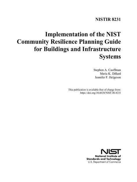 Fillable Online Nvlpubs Nist Implementation Of The Nist Community