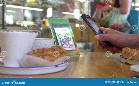 Pay Qr Code Mobile Smartphone Screen For Payment Online Pay Scan Barcode With Qr Code Scanner