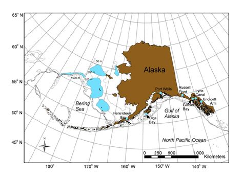 Distribution Map Of Blue King Crab Paralithodes Platypus In The Gulf Of Download Scientific