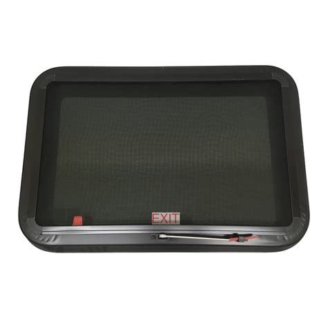 Emergency Exit RV Window Wide X Tall With Trim Vintage Technologies