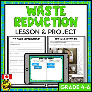 Waste Reduction Lessons Design A Waste Reduction Plan Matter By Brain Ninjas