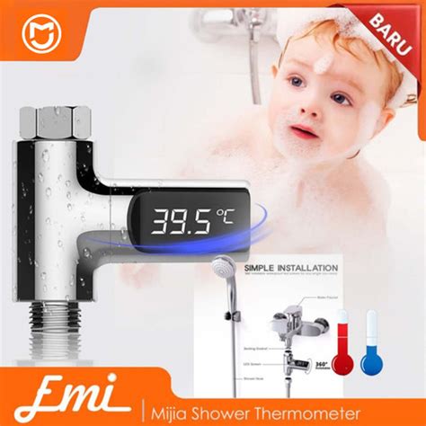 Jual Mijia Shower Thermometer Led Display Home Water Suhu Air Mandi