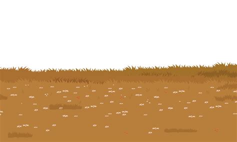 Vector Fantastic Grass And Flower Background In Brown Tones 28195109