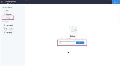 Perform Custom Sorting And Grouping In Reports Zoho Creator Help