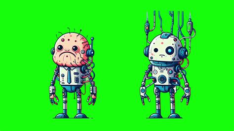 Futuristic Cyborg With Broken Cables 50159449 Stock Video At Vecteezy