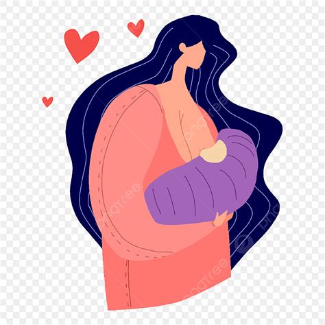 캐릭터 일러스트 모유 수유 평면 그림 사람 캐릭터 모유 수유 아가 Png 일러스트 및 Psd 이미지 무료 다운로드 Pngtree