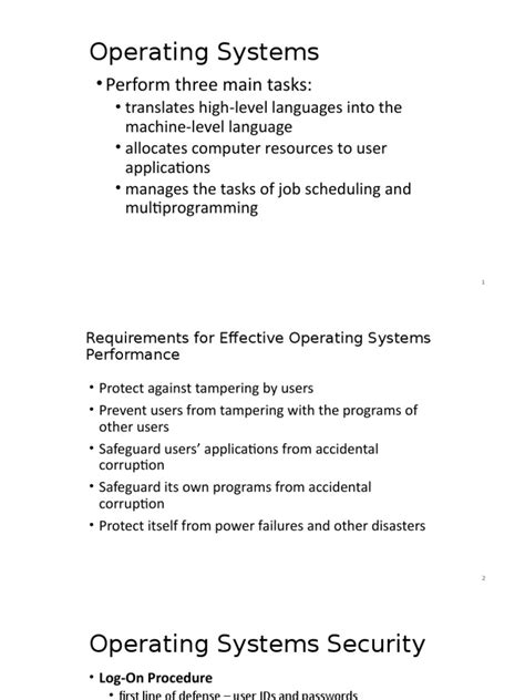 Operating Systems Perform Three Main Tasks Pdf Denial Of Service Attack Encryption