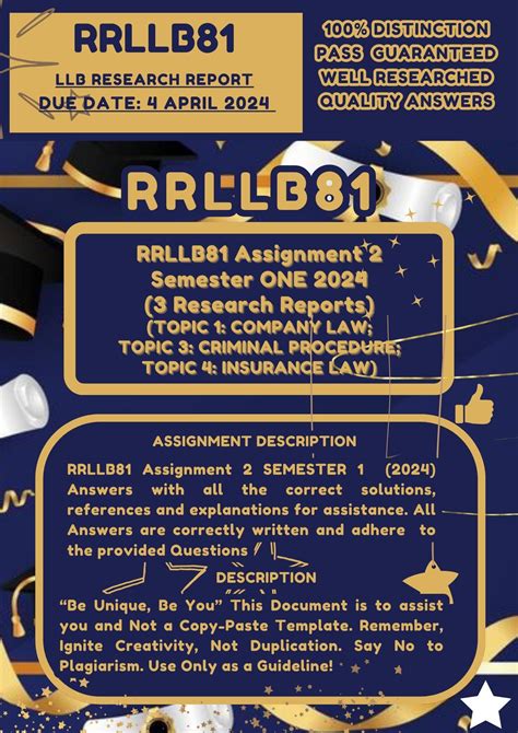 Rrllb81 Assignment 2 Semester One 2024 4 April 2024 3 Research