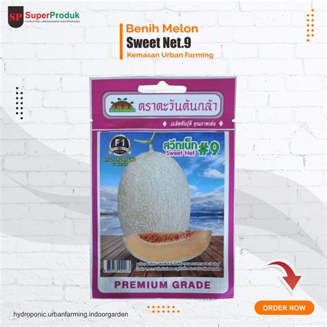 Benih Melon Sweet Net 9 Kemasan Urban Farming Lazada Indonesia