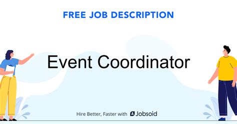 Event Coordinator Job Description Jobsoid