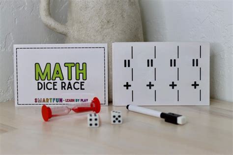Math Dice Race Activity Etsy